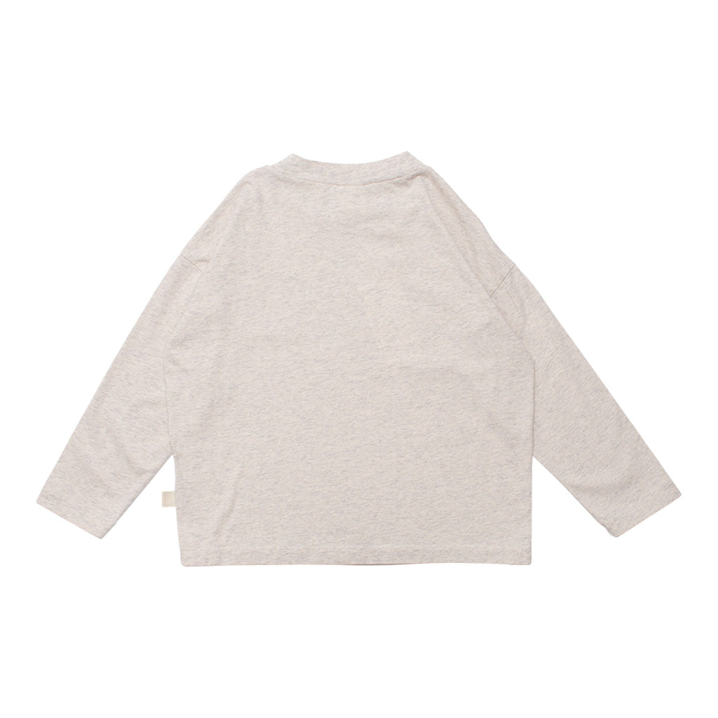 Longsleeve Mr Yak Light Grey Melange – Across the Street